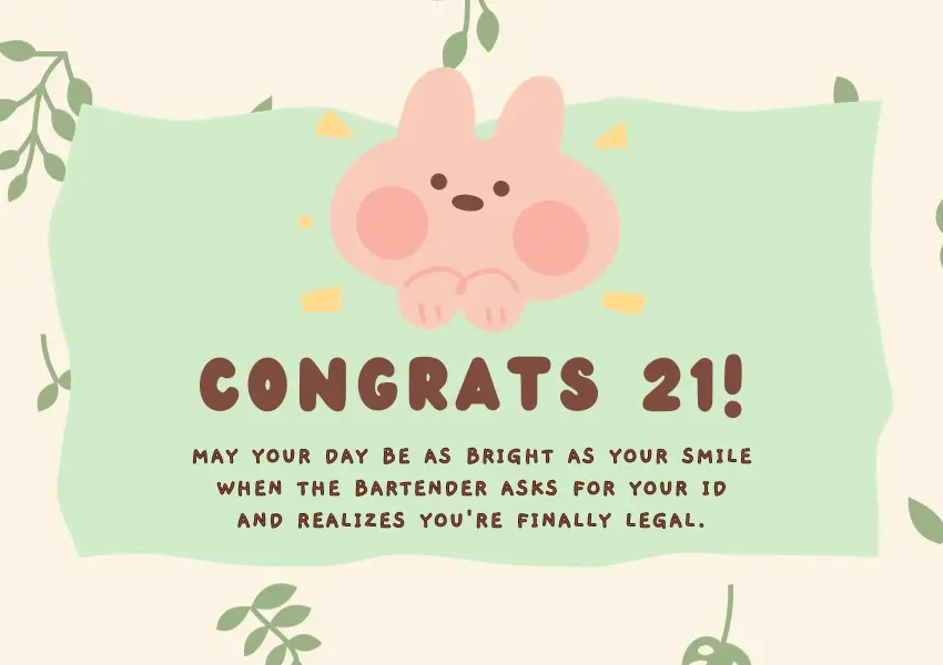 51+ Best Funny 21st Birthday Wishes, Messages, Quotes